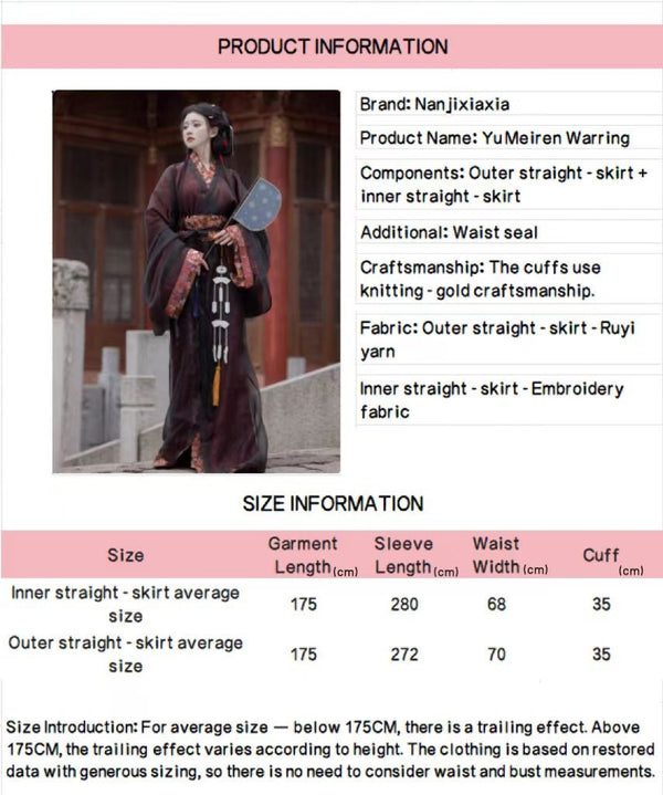 Black Hanfu Warring States Period Zhiju Robe Women's Hanfu Dress ...