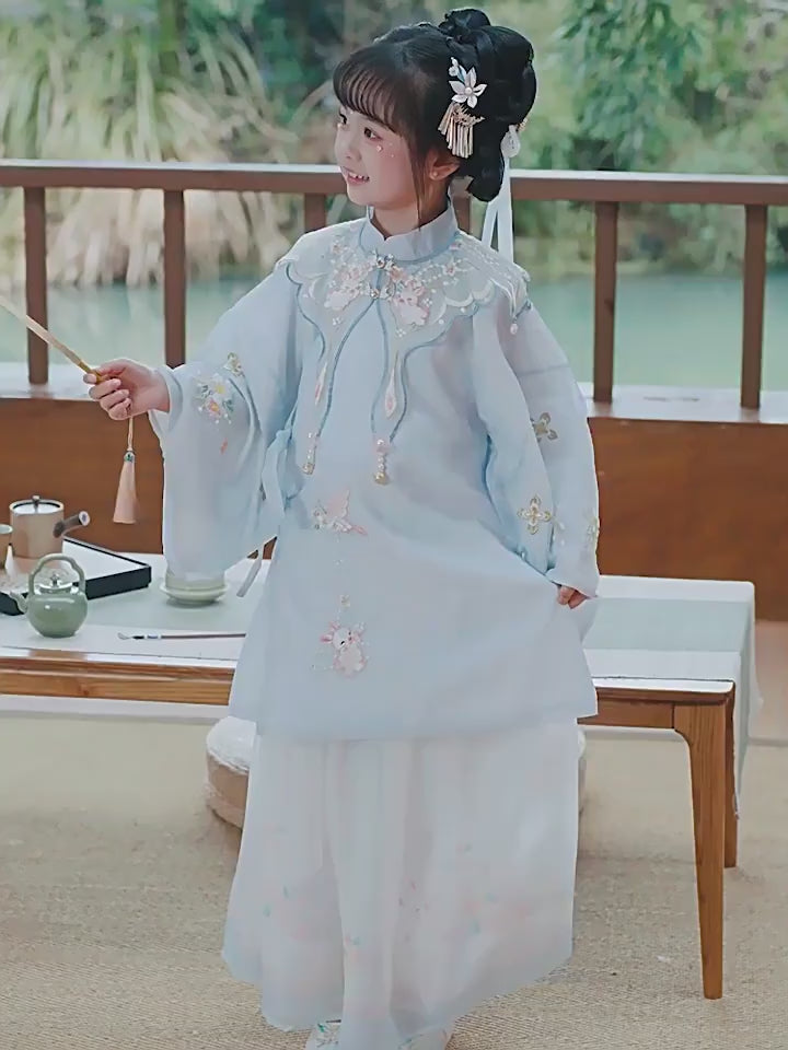 Baby Costume Girls' Hanfu Ming Dynasty Dress Fairy – Jianxi Hanfu