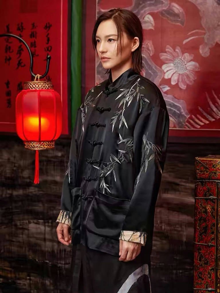 Male Hanfu Tang Dynasty Modern Hanfu Tang Suit Silk – Jianxi Hanfu